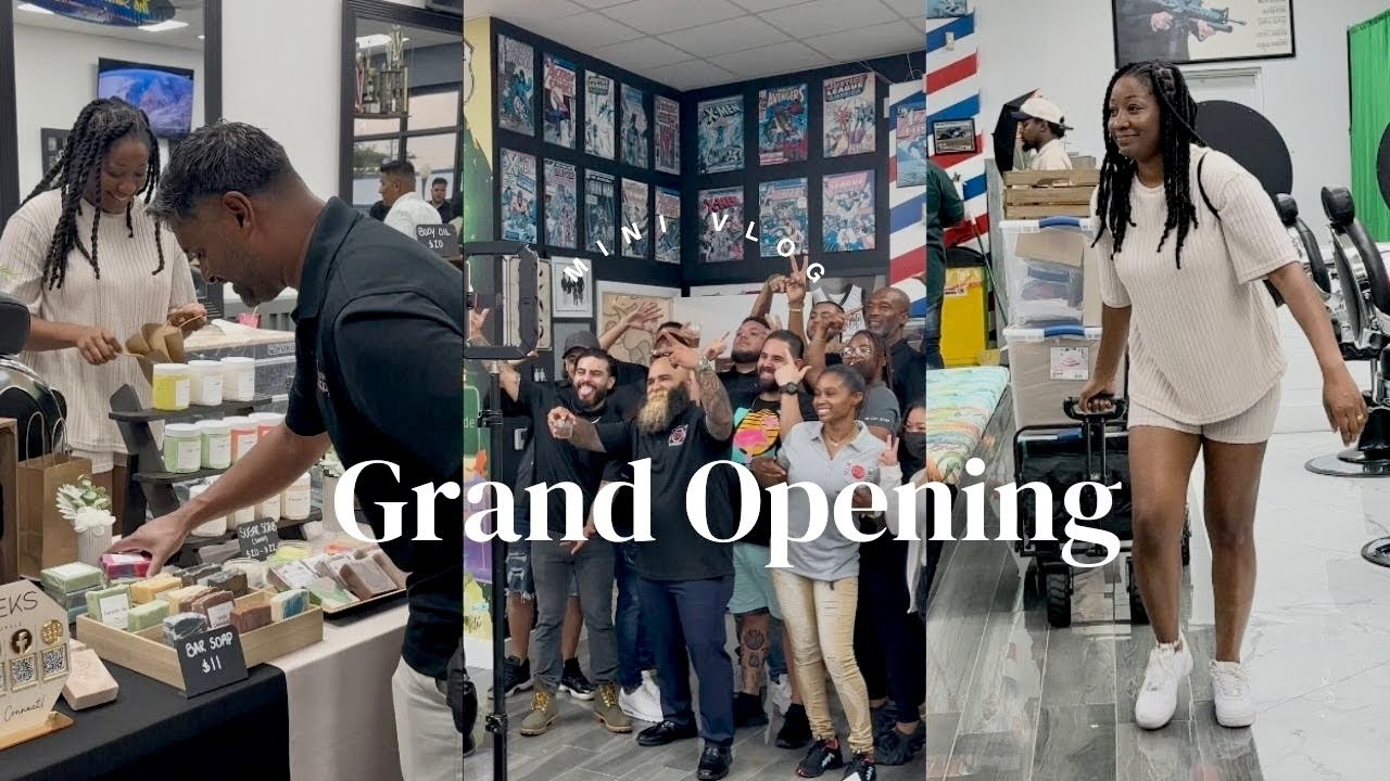 Pop Up At The Cut Stop Barber Shop | Grand Opening - YouTube