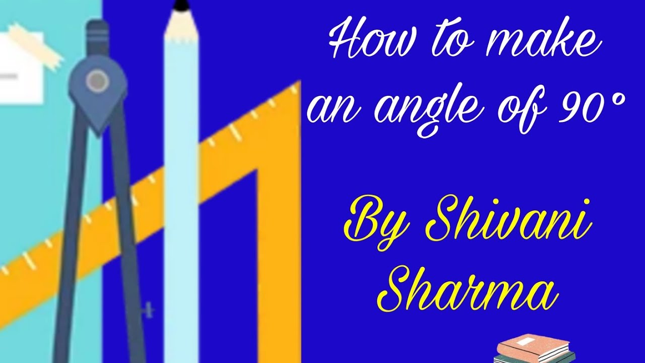 How to make an angle of 90° #maths #mathstricks #easymaths # ...