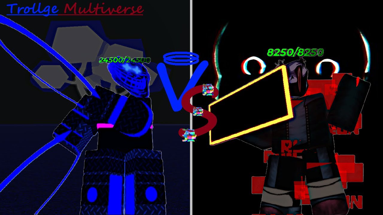 Ruler:Guardian Of The Galactic VS VHS Sans | Trollge Multiverse (Roblox ...