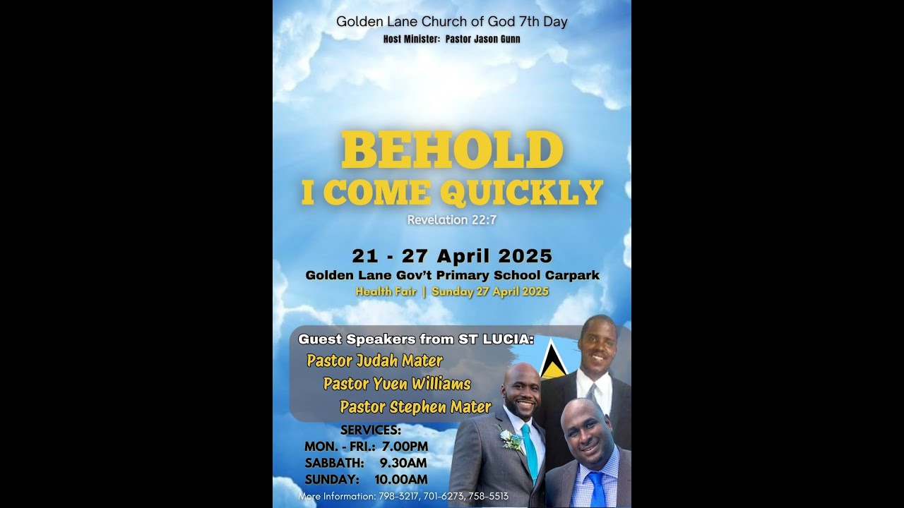 Behold I Come Quickly Day 1 - YouTube