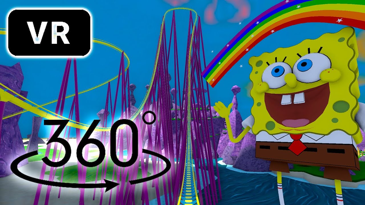 SpongeBob Roller Coasters VR 360° #video - YouTube