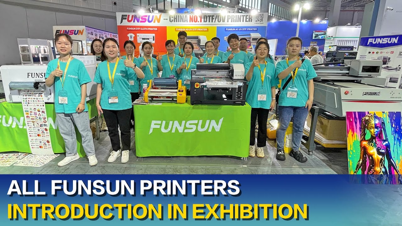 All funsun printers introduction in exhibition - YouTube