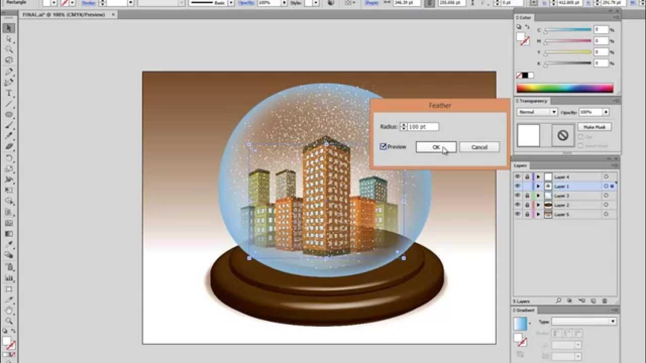 How to use Opacity masks | Adobe Illustrator tutorials - YouTube