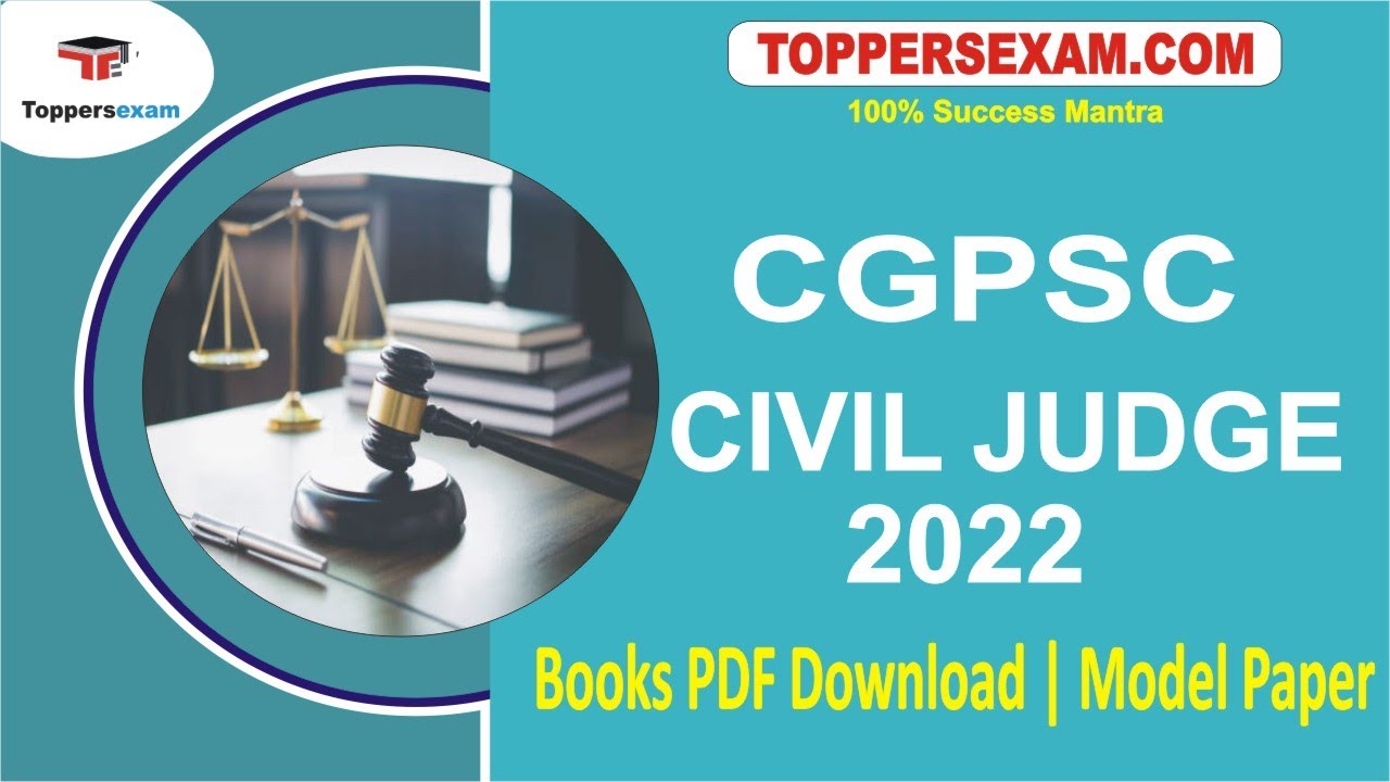 CGPSC CIVIL JUDGE Books PDF Download | Model Paper | Syllabus 2022 ...