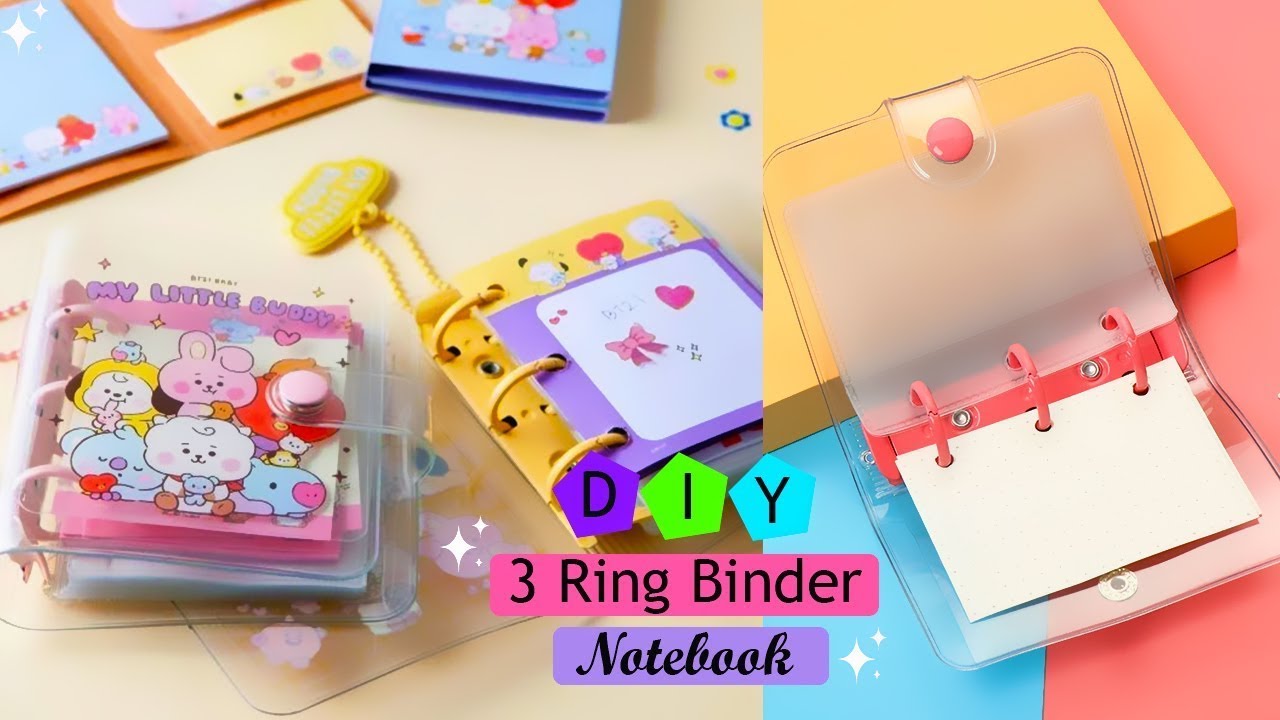 DIY Stationery/School hacks/DIY 3 Ring Binder Mini Notebook #diy # ...