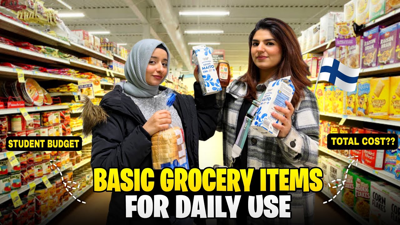 Basic Grocery Items for Daily Use | Student Budget Groceries in Finland ...