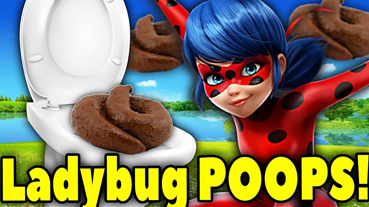 Ladybug POOPS in the TOILET. Ladybug & Cat Noir pooping. Miraculous ...