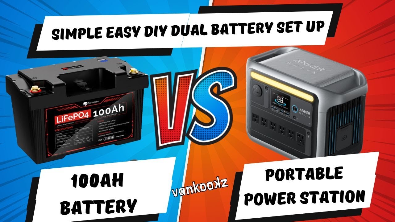 100Ah Lithium Battery vs Portable Power Station. | How to Power a ...