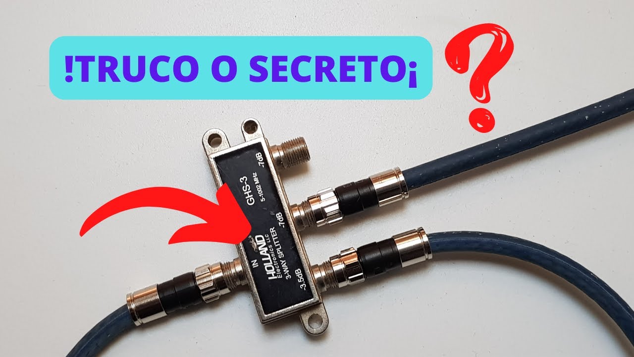 TRUCO O SECRETO? POCOS SABEN USAR UN SPLITTER DE 4😂, ANTENA CASERA TV ...