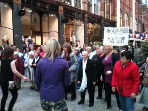 Leeds Older People Forum Flash Mob - Victoria Quarter - YouTube
