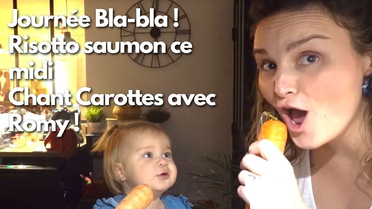 [. VLOG .] Journée Bla-bla ! Risotto saumon ce midi, et Chant Carottes ...