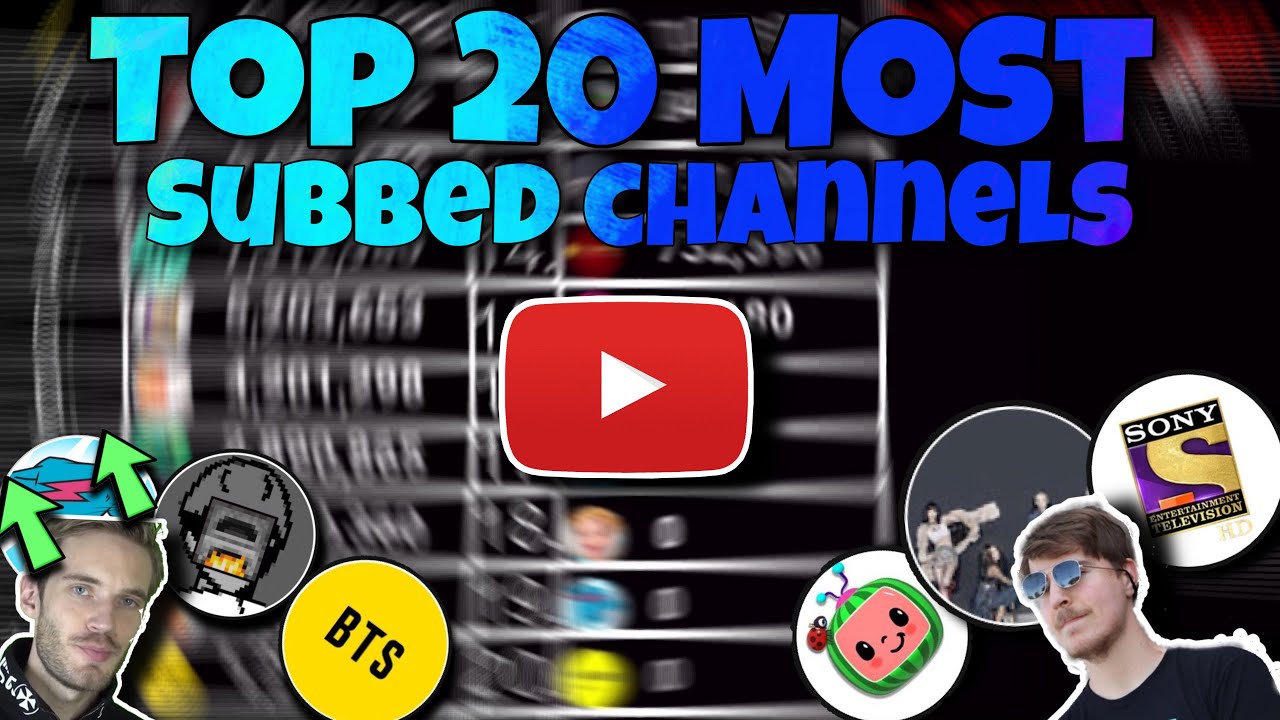 Top 20 Most Subbed Channels in 2021 - Subcriber History 2014-2021 - YouTube