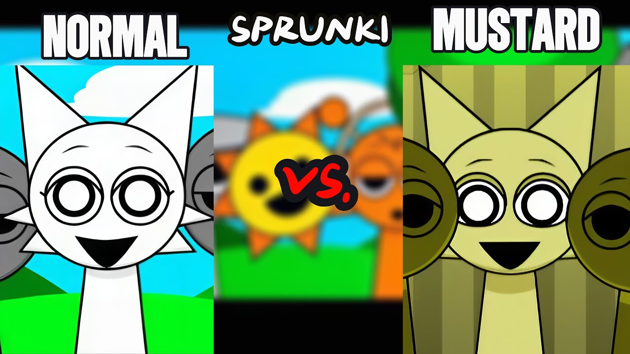 SPRUNKI NORMAL VS. SPRUNKI MUSTARD | WHO DO YOU LIKE THE MOST? (Please ...