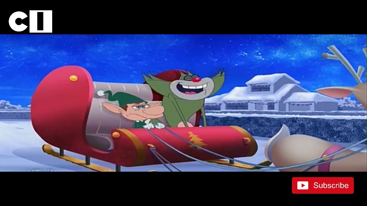 Oggy and Cockroaches new episode today. Oggy save Santa Claus. - YouTube