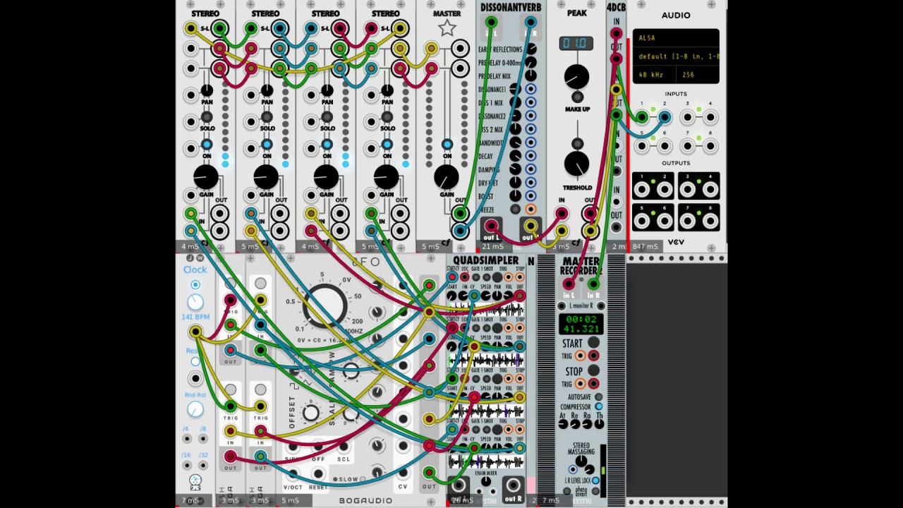 vcv rack wiggle 1 - simple tape manipulation. - YouTube
