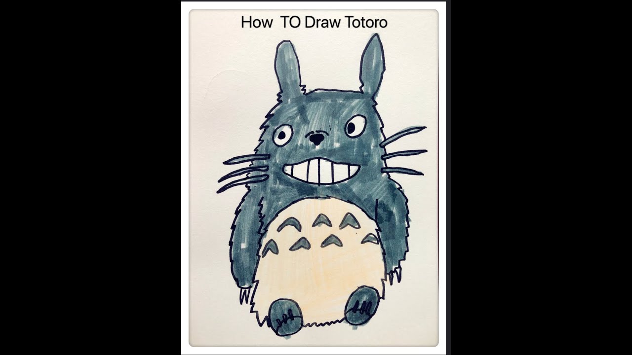 How to Draw Totoro! - YouTube