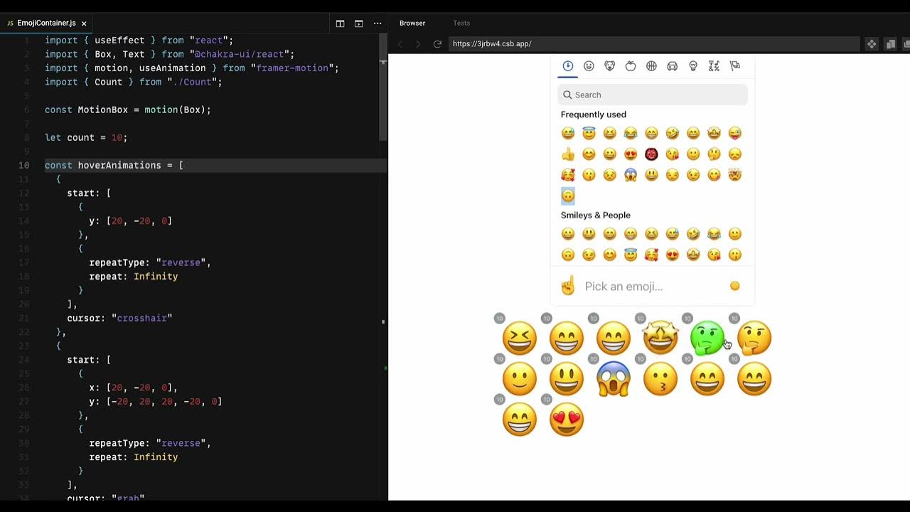 Framer Motion / Chakra-UI Hover Animations - YouTube
