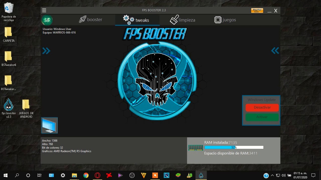 ⏭DESCARGAR EL MEJOR OPTIMIZADOR PARA TU PC FPS BOSTER⏭ - YouTube