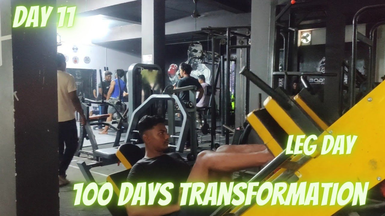 Day 11 Leg workout 100 days transformation - YouTube