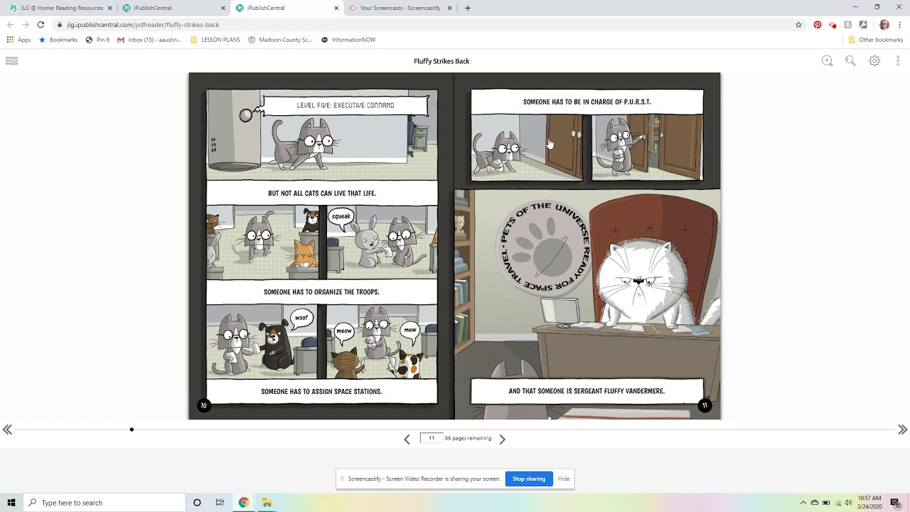 Fluffy Strikes Back (PART 1) by Ashley Spires - YouTube