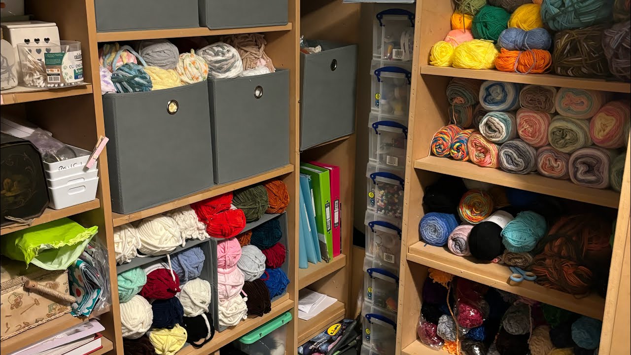 The Ultimate Crochet Craft Room Makeover! - YouTube