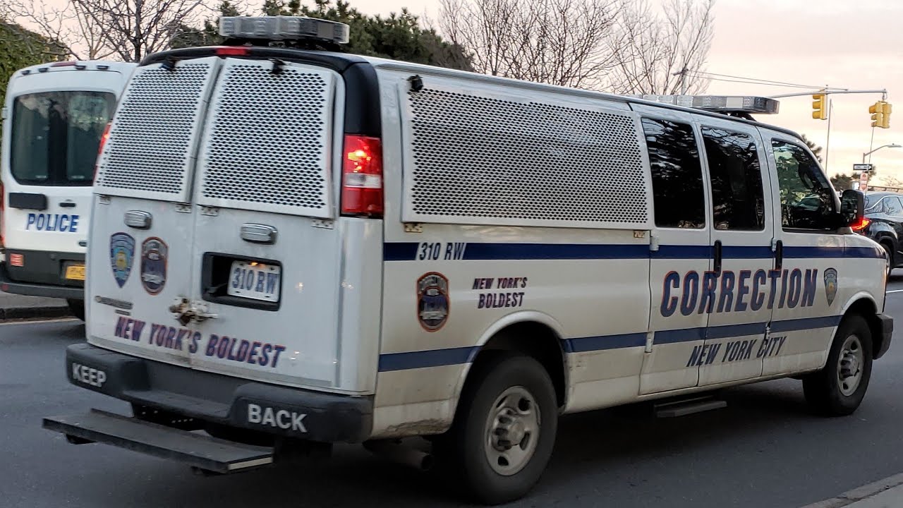 Newer New York City Corrections Department Van Passing By In East ...