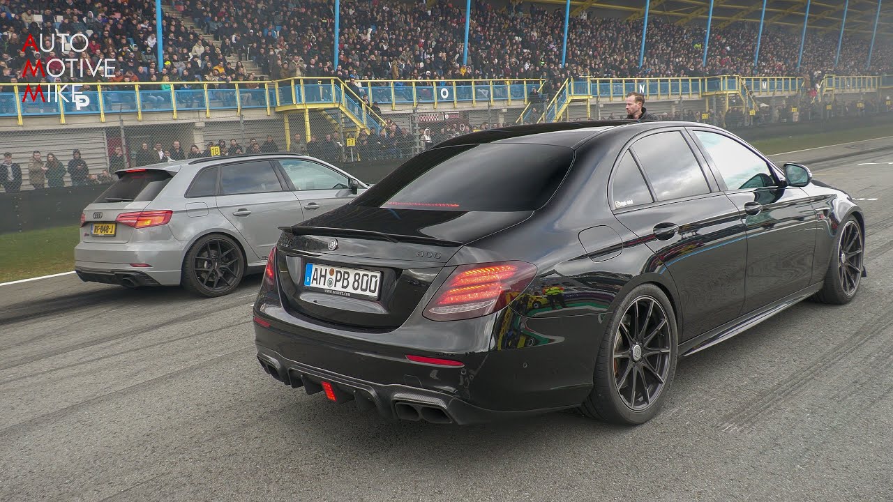 BRABUS 800 Mercedes-AMG E63 S vs 800HP+ Audi RS3 - YouTube