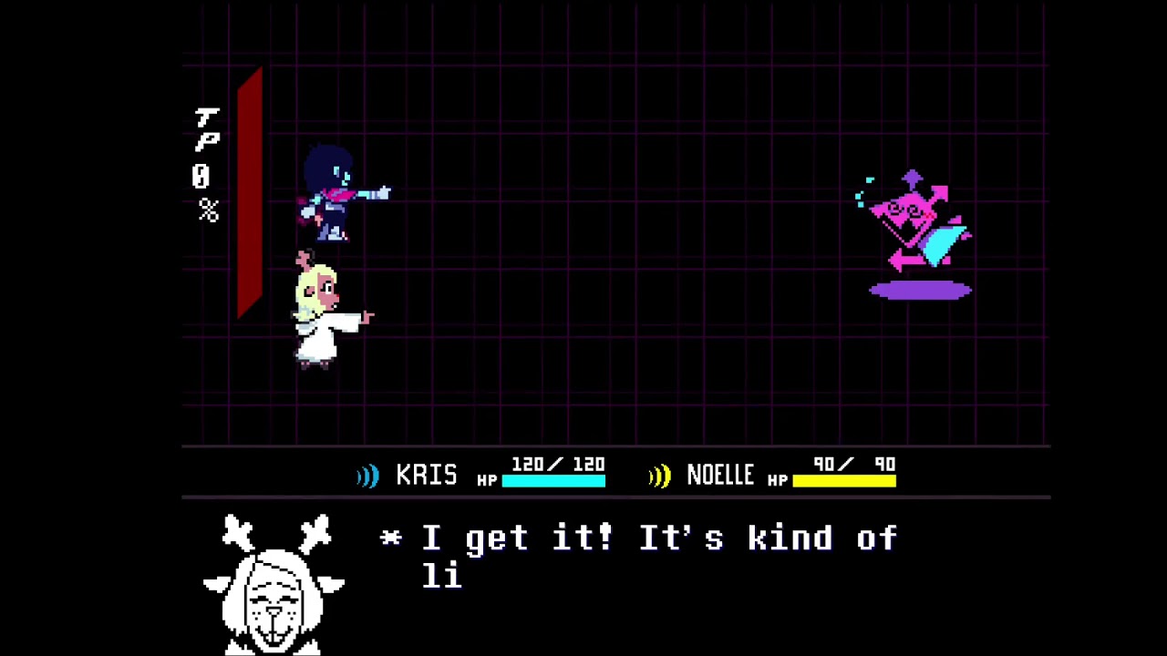 A Monster (Virovirokun) & Kris Teach Noelle How to Fight | Deltarune ...