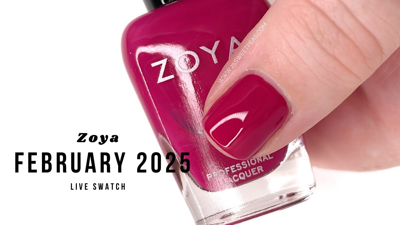 Zoya February 2025 Color of the Month | Swatch Video - YouTube