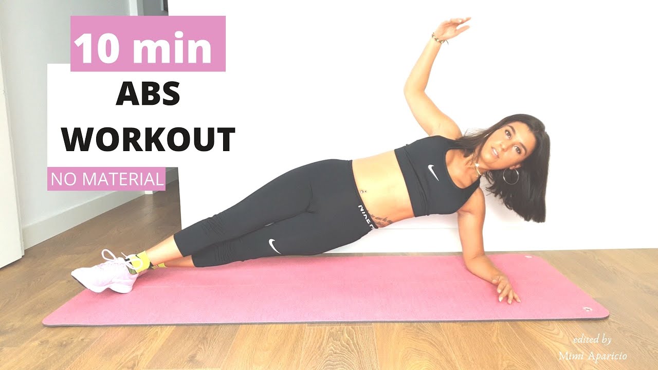 10 MIN ABS Workout - Beginner Level / No equipment / MiMi FITNESS - YouTube