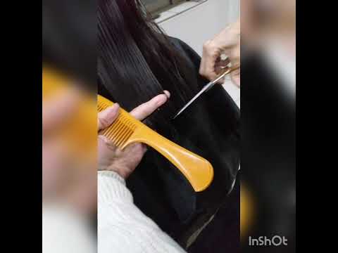 FARVED LEAYR WITH BAKE STRET AND HAIR CUT