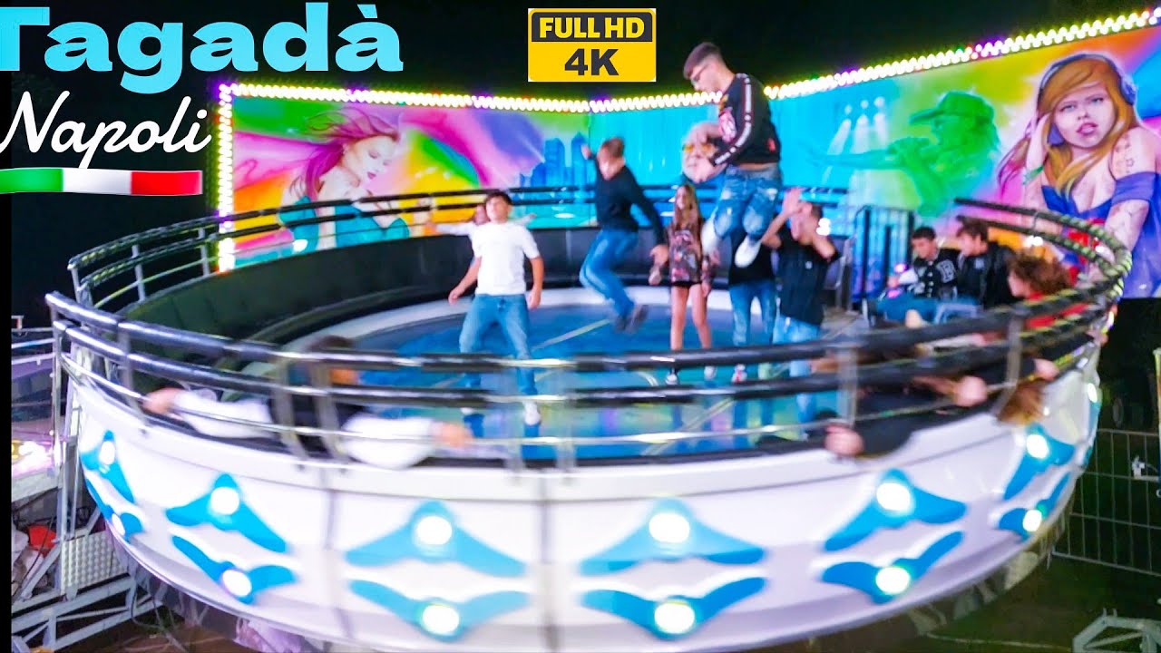 Napoli Giostre 2023 🇮🇹 TAGADÀ Ride | Lunapark [4k] - YouTube