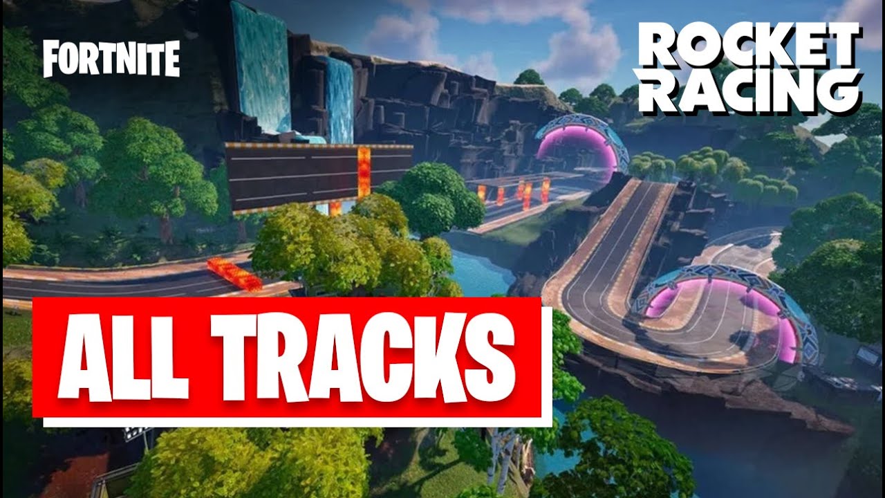 Fortnite - Rocket Racing - ALL TRACKS (Novice, Advanced, Expert) - No ...