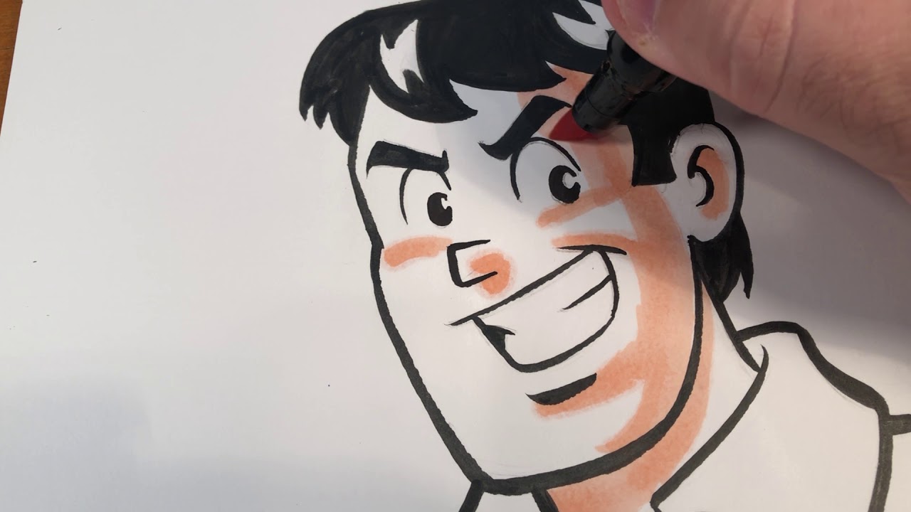 How to Color Archie Comics’ Reggie Mantle By Fernando Ruiz - YouTube