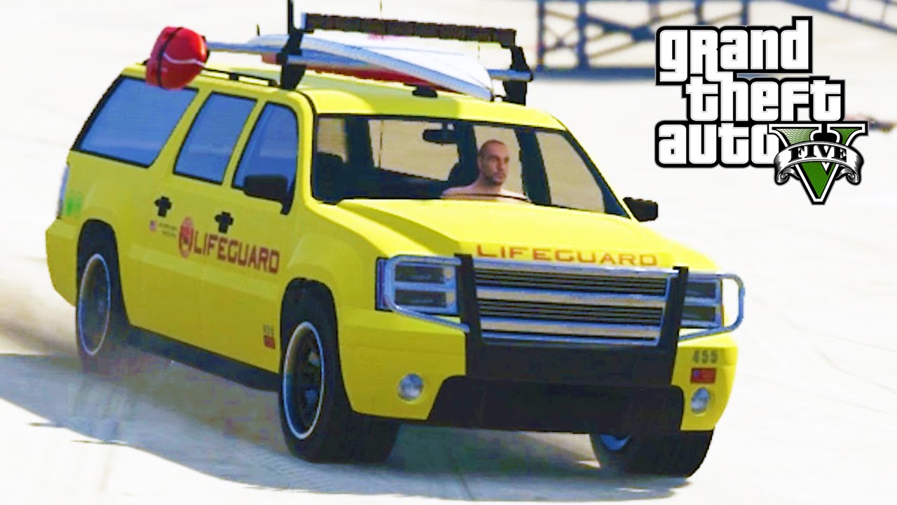 GTA 5 Rescue Mod SP #2 - Improv Lifeguard - YouTube
