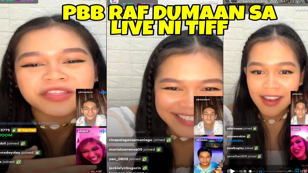 PBB RAF JUANE DUMAAN SA LIVE NI TIFFANY RONATO , LUKE & ESLAM GOHARI ...