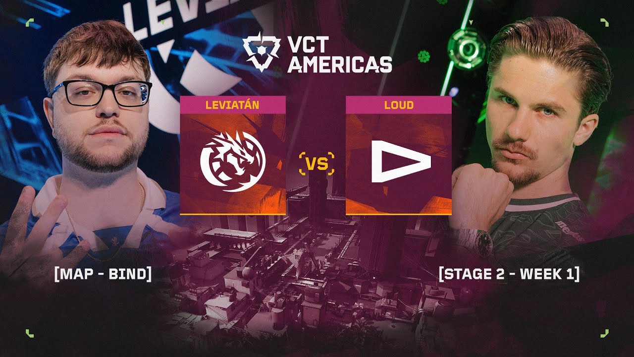 LEV vs. LOUD - VCT Americas Stage 2 - W1D1 - Map 1 - YouTube