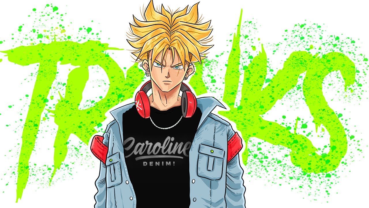 Anime Drawing | How to draw Trunks Dragon Ball Z Hypebeast - YouTube