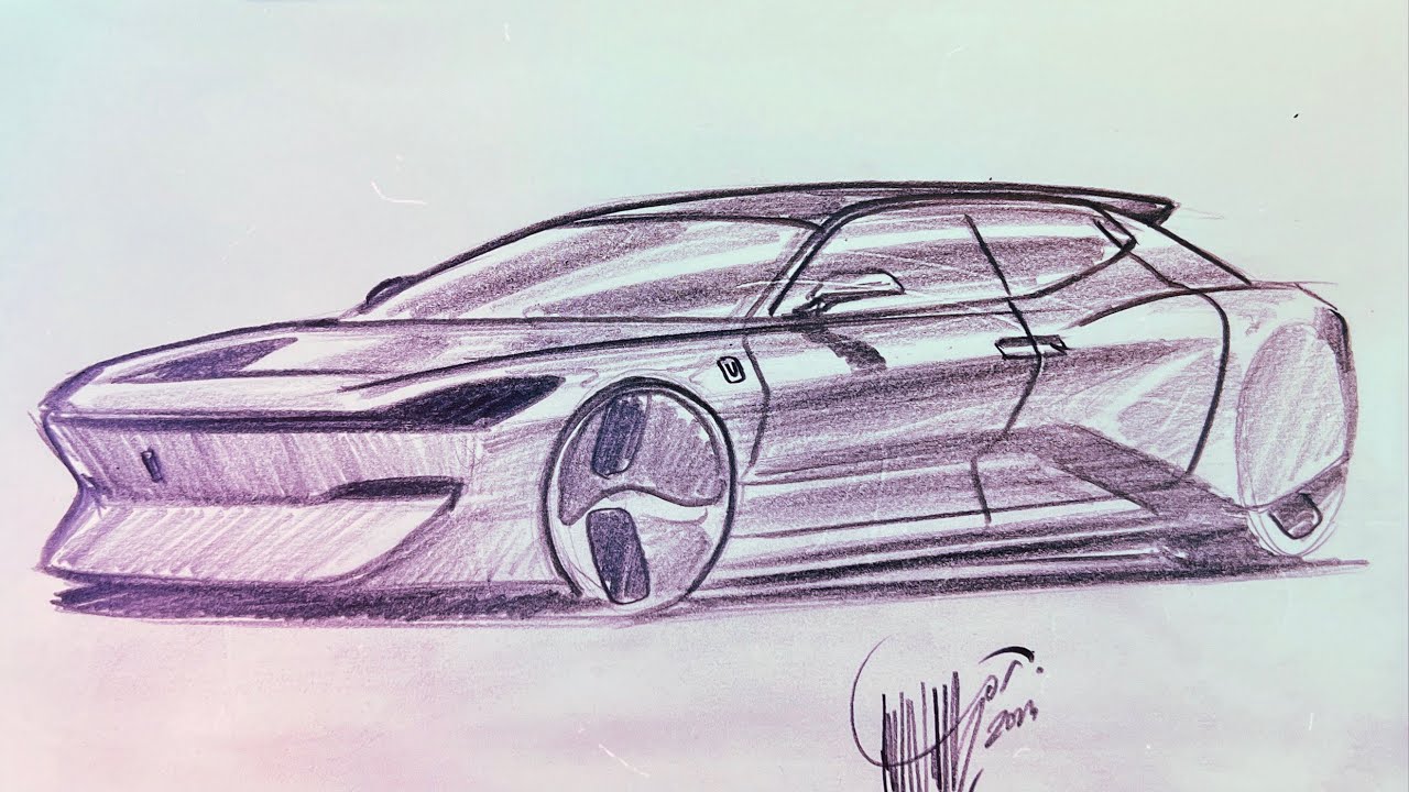 How to Design a modern concept car - YouTube