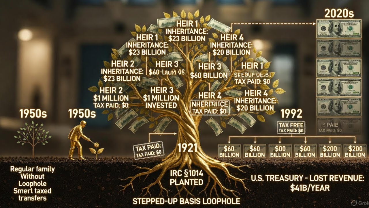 The Stepped-Up Basis Loophole: How Death Erases Billions In Taxes - YouTube