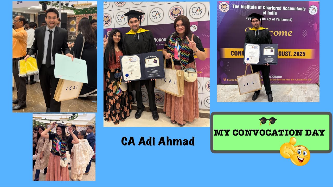 MY CONVOCATION DAY || CA CONVOCATION AUGUST 2025 - YouTube