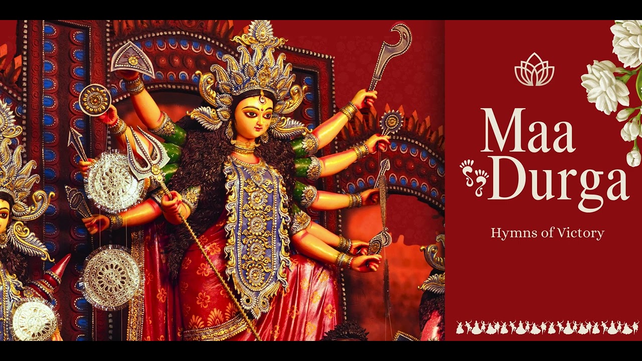 Red and White Traditional Durga Pooja Banner Landscape - YouTube