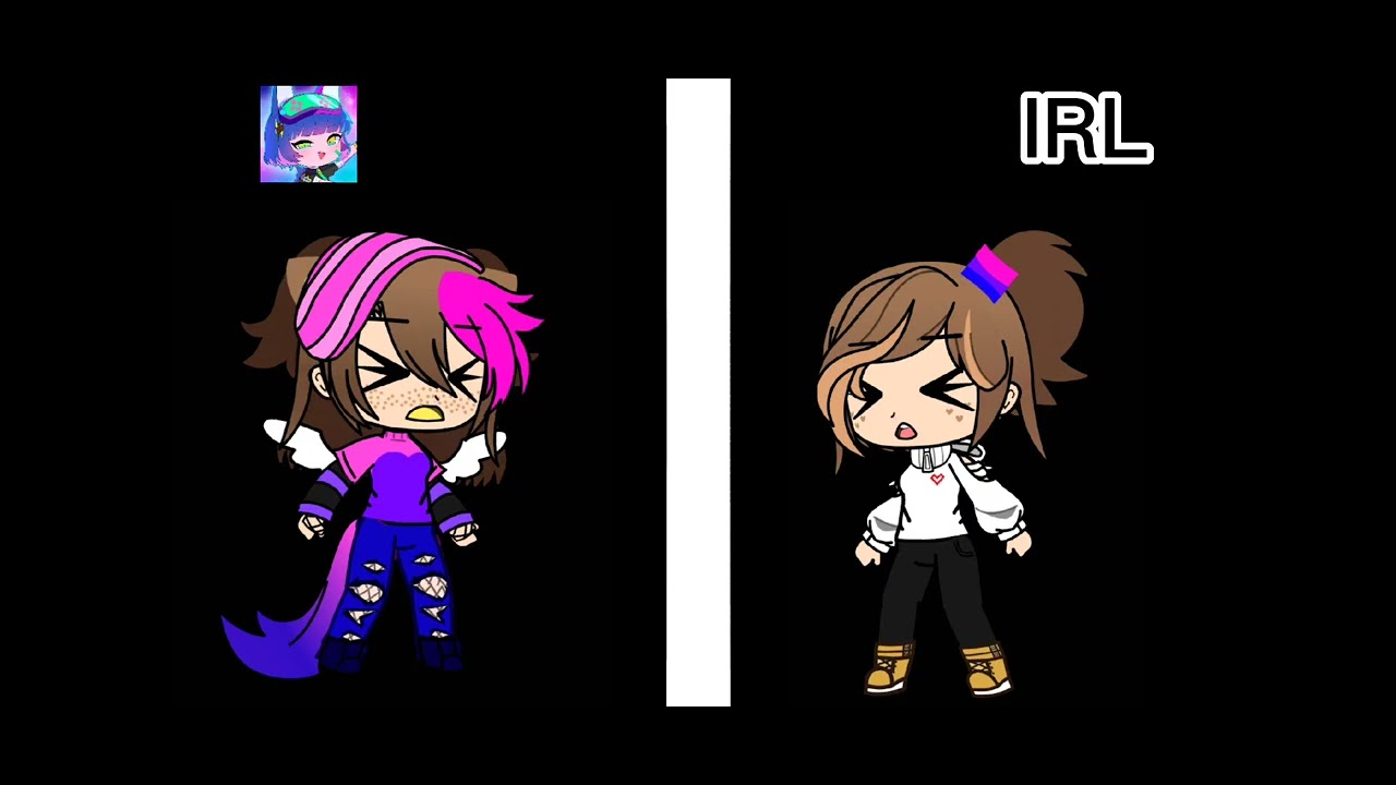 Gacha vs Irl 😜 | meme ? | ft My main Ocs - YouTube