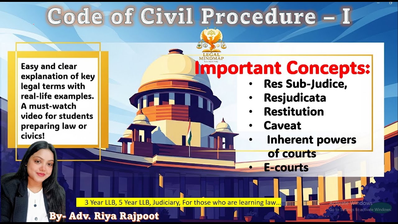 Code of Civil Procedure - 1 - YouTube