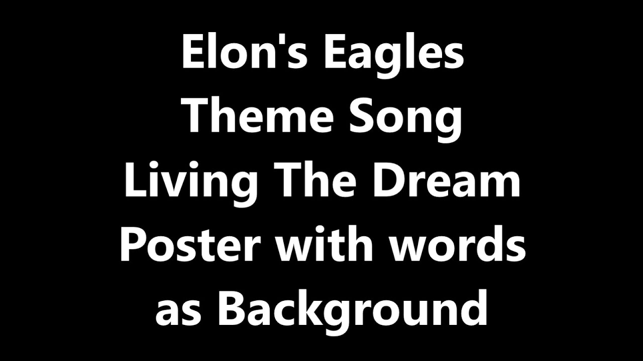 Theme Song Poster With Words As Background - YouTube