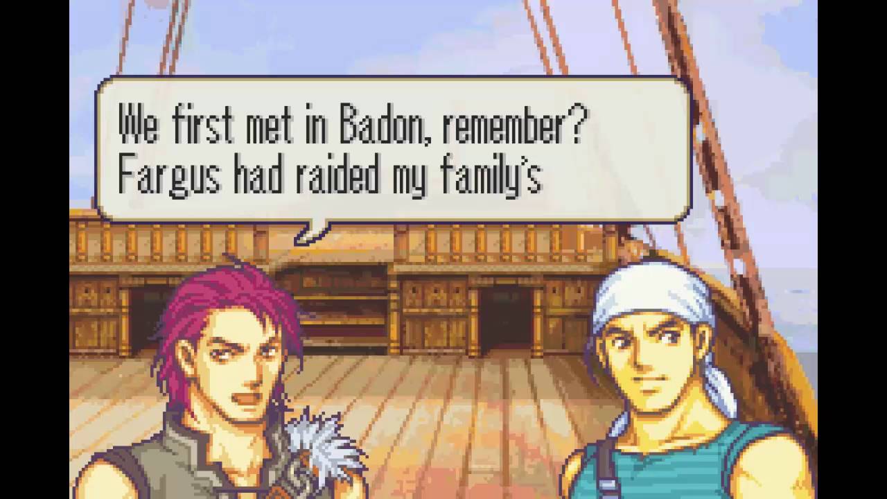 Fire Emblem: Blazing Sword - Geitz & Dart Support - YouTube