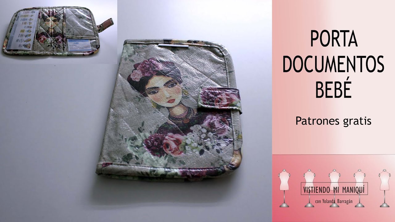 PORTADOCUMENTOS BEBE. PATRÓN GRATIS - YouTube
