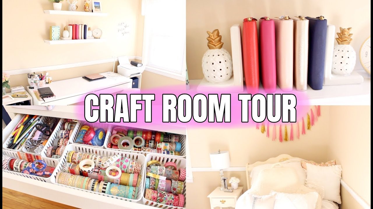 My Craft & Study Room Tour! ♥ - YouTube
