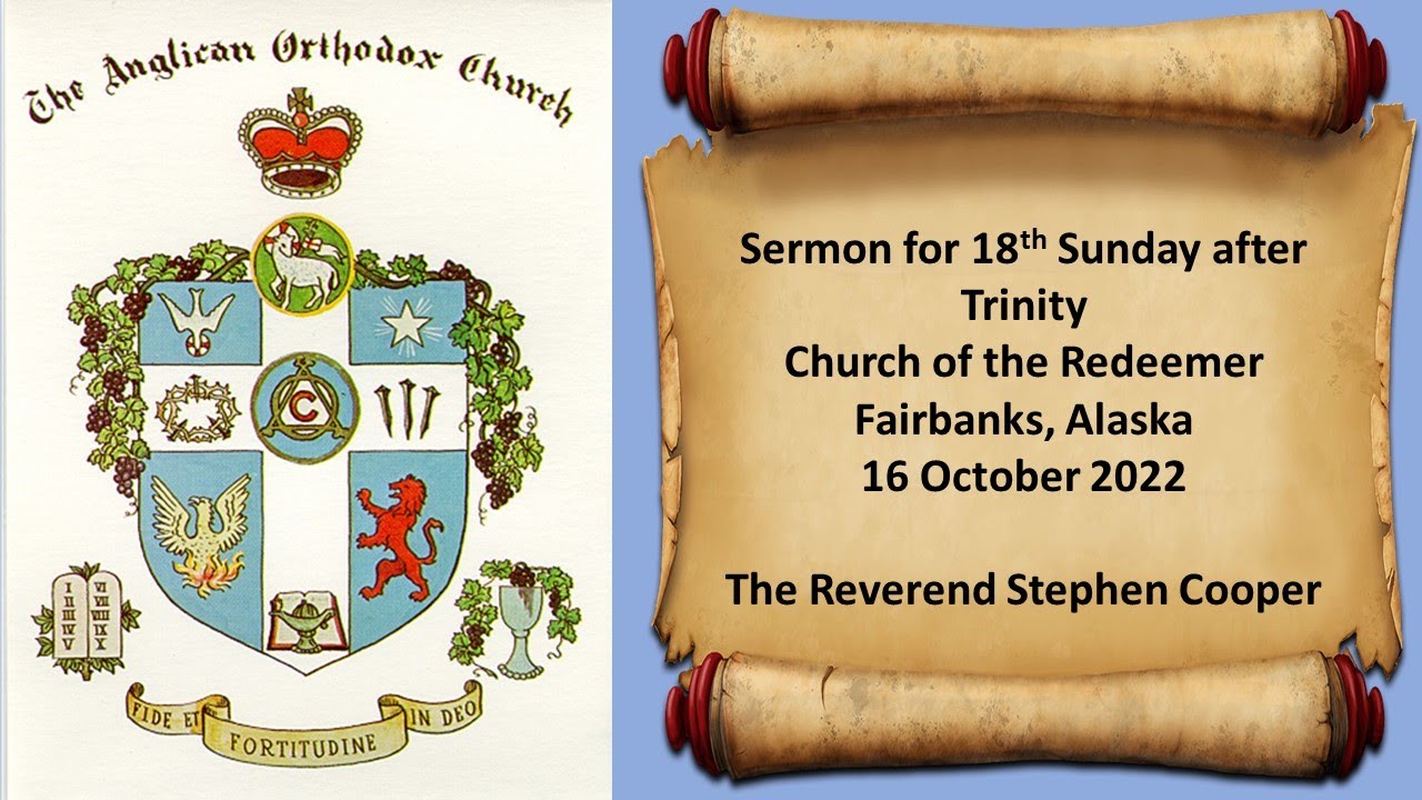 Sermon 18th Sunday after TRINITY - YouTube
