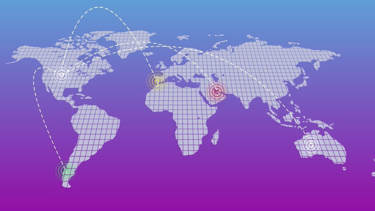 World Map Motion Effect - Adobe After Effects - YouTube